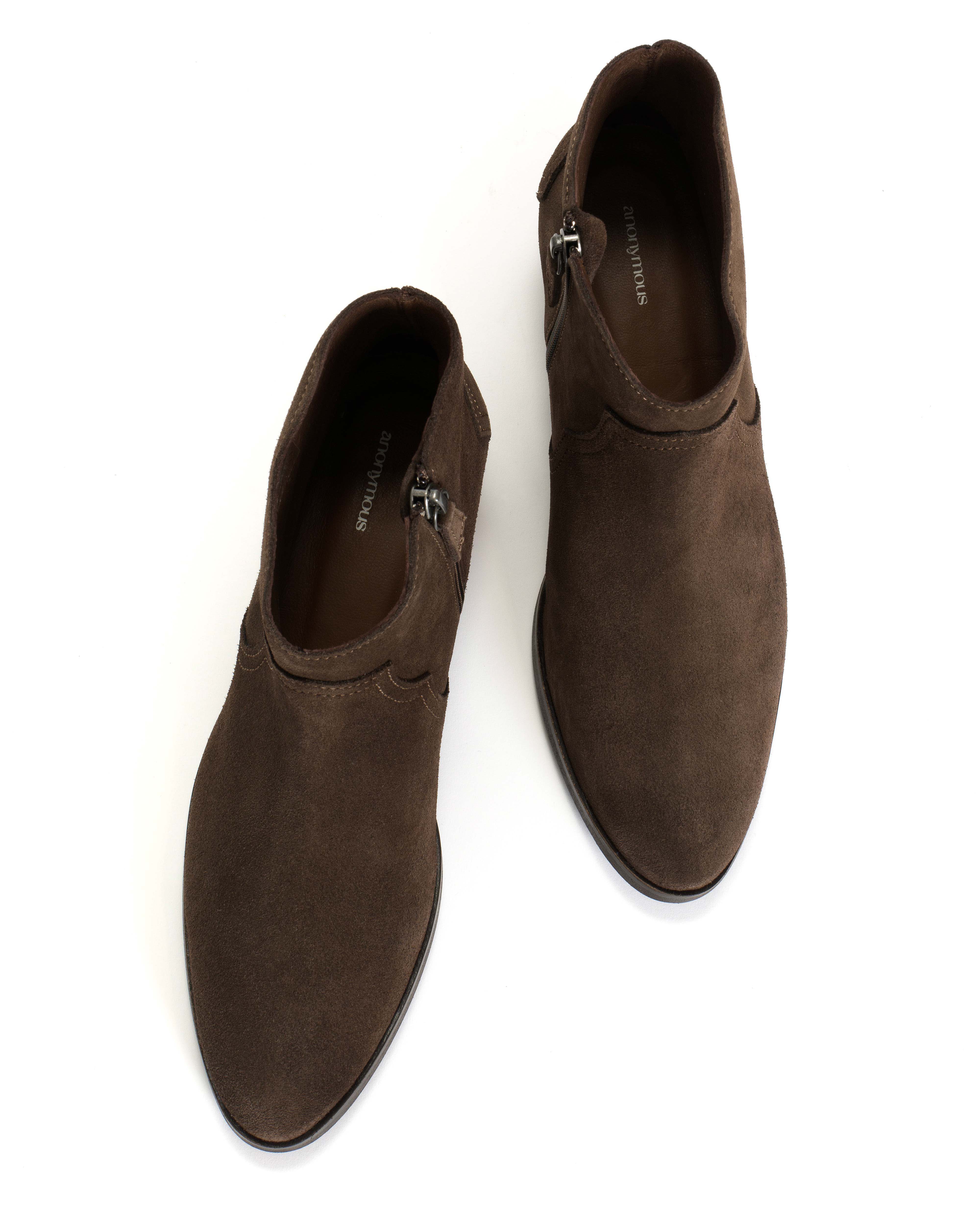 Fiona 35 Calf Suede Coffee brown | Anonymous Copenhagen Official Online ...