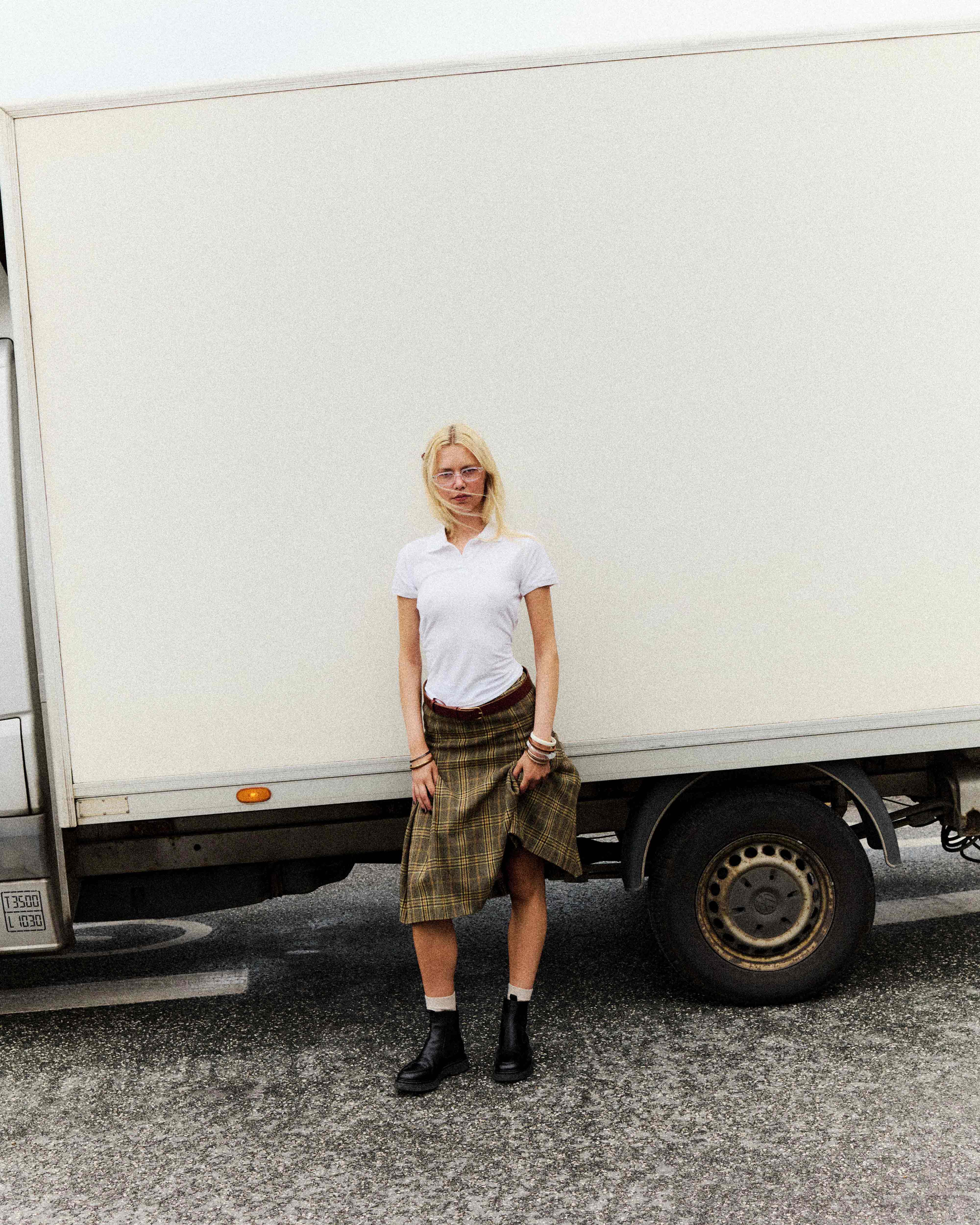 Kikie flat platform Soft calf & sole Black & Black | Anonymous ...